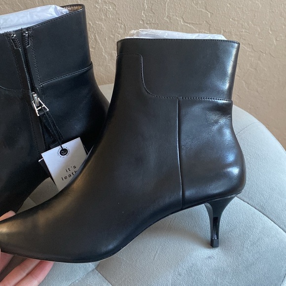 Zara | Shoes | Zara Brand New Black Leather Boot | Poshmark